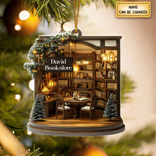 Reading Book Club Christmas Holiday Ornament
