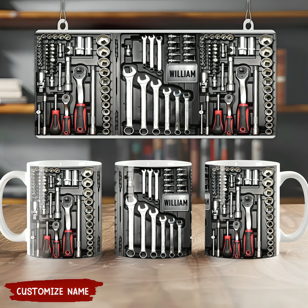 Tool Box Mechanic Personalized Mug, Father's Day, Gifts for Men ...