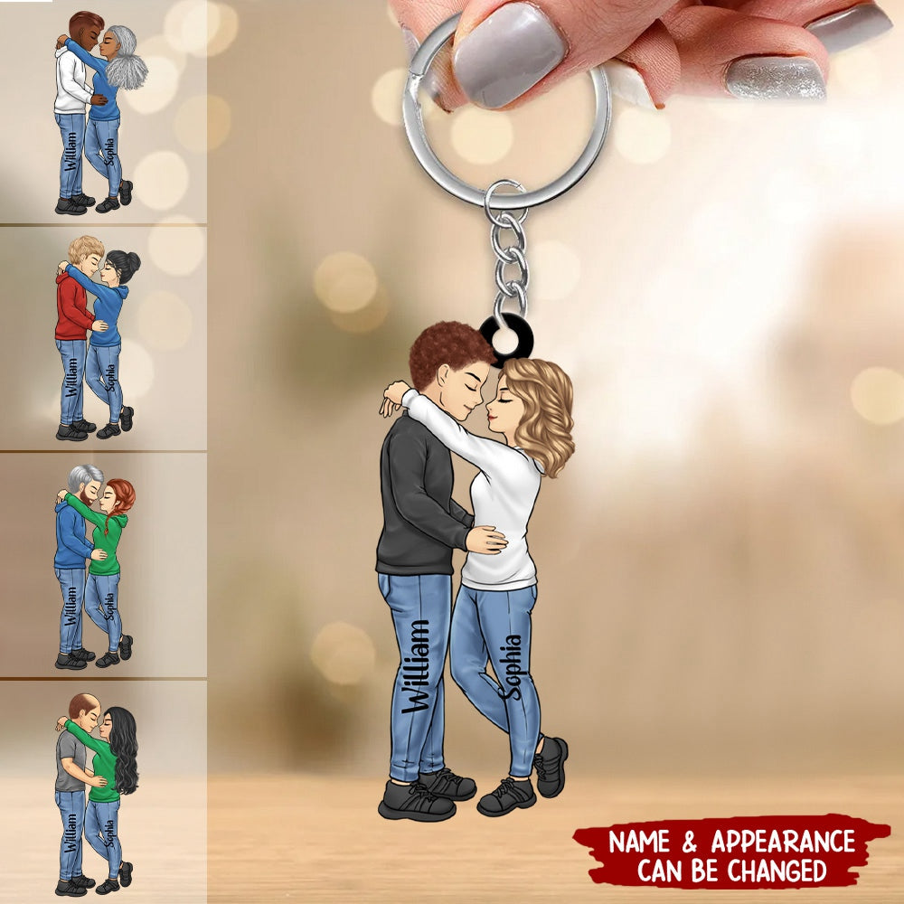 Couple Personalized Acrylic Keychain - Gift For Husband Wife ...