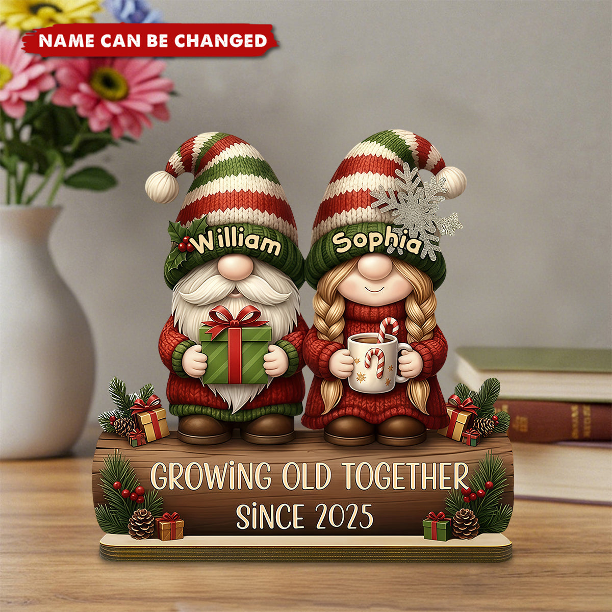 Custom Couple Growing Old Together Plaque - Personalized Standing ...
